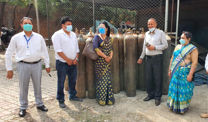 इनासले गर्‍यो अक्सिजन सहयोग